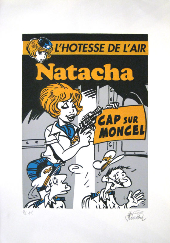 François Walthéry Natacha en Spirou dessin original - Amazonie BD ...