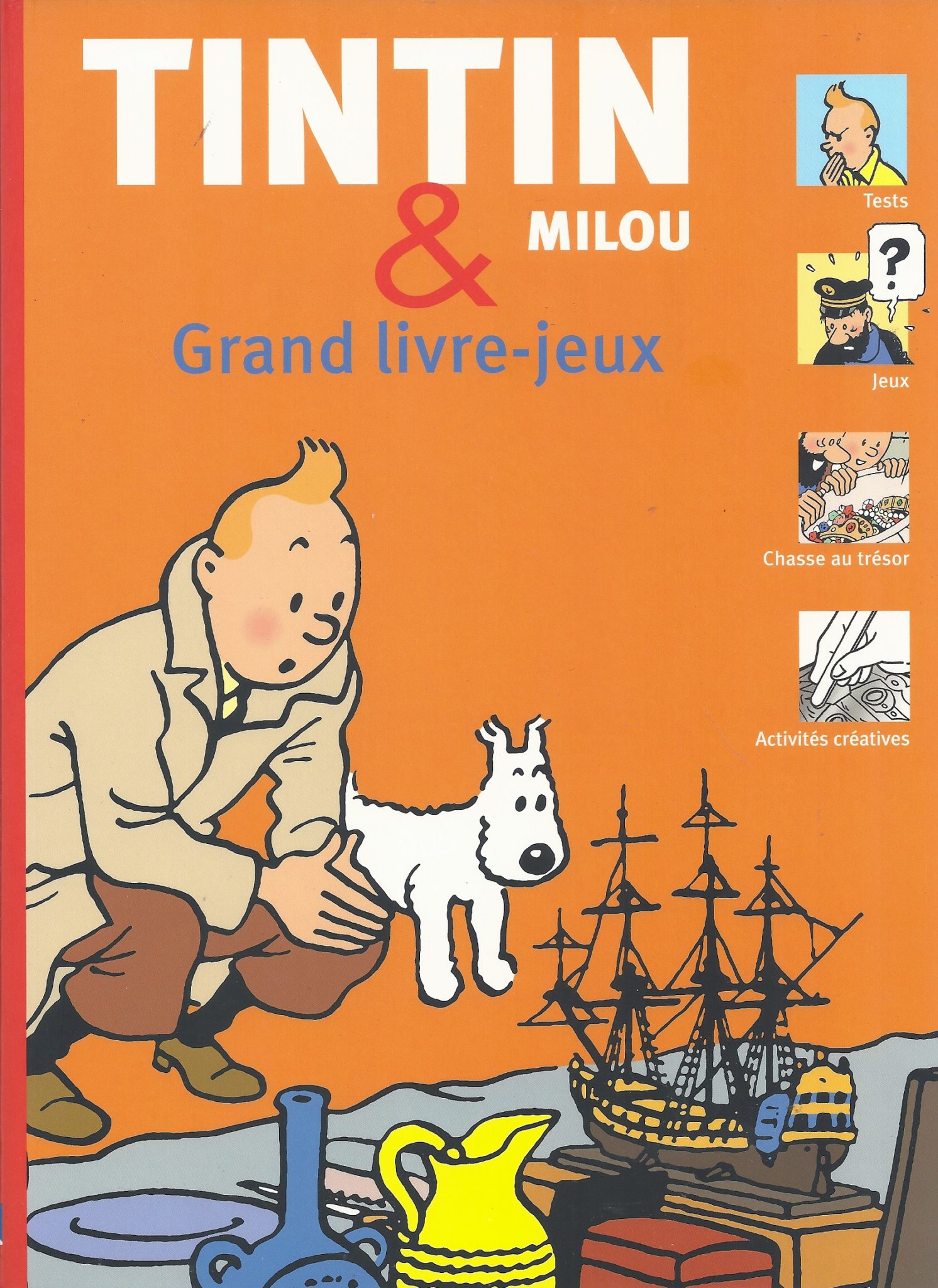 Tintin & Milou grand livre jeux Hergé - Amazonie BD Librairie BD à Paris