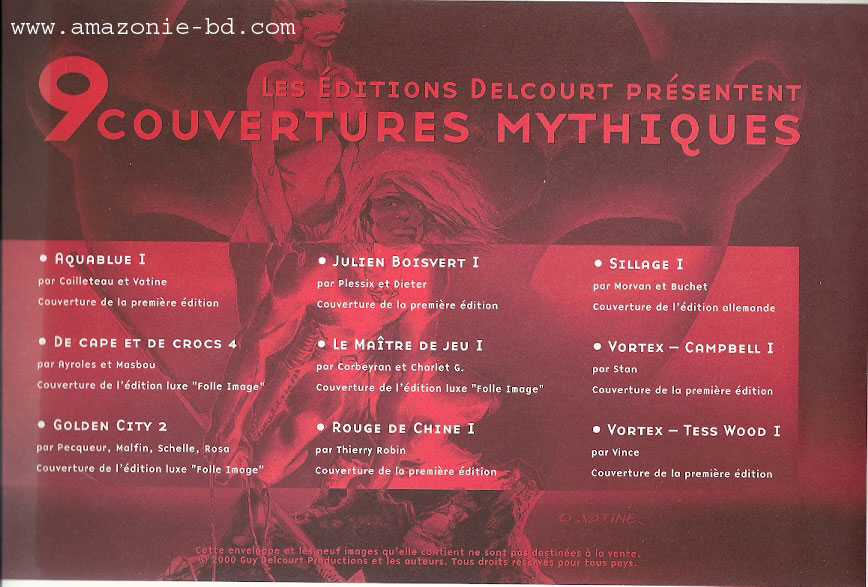 Les éditions Delcourt présentent 9 couvertures mythiques collectif ...