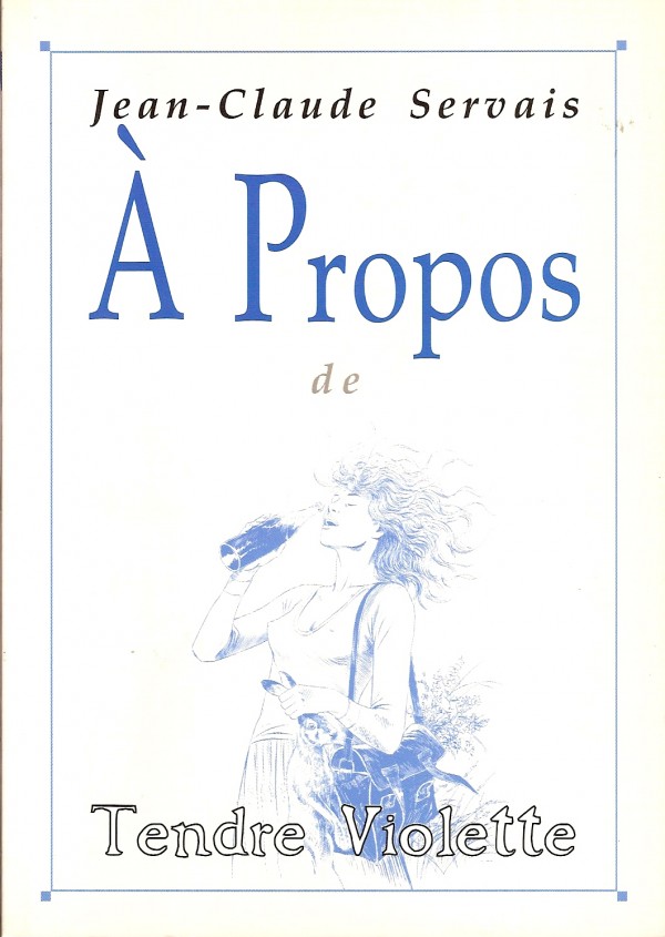 Jean Claude Servais - à propos de Tendre Violette - Amazonie BD ...