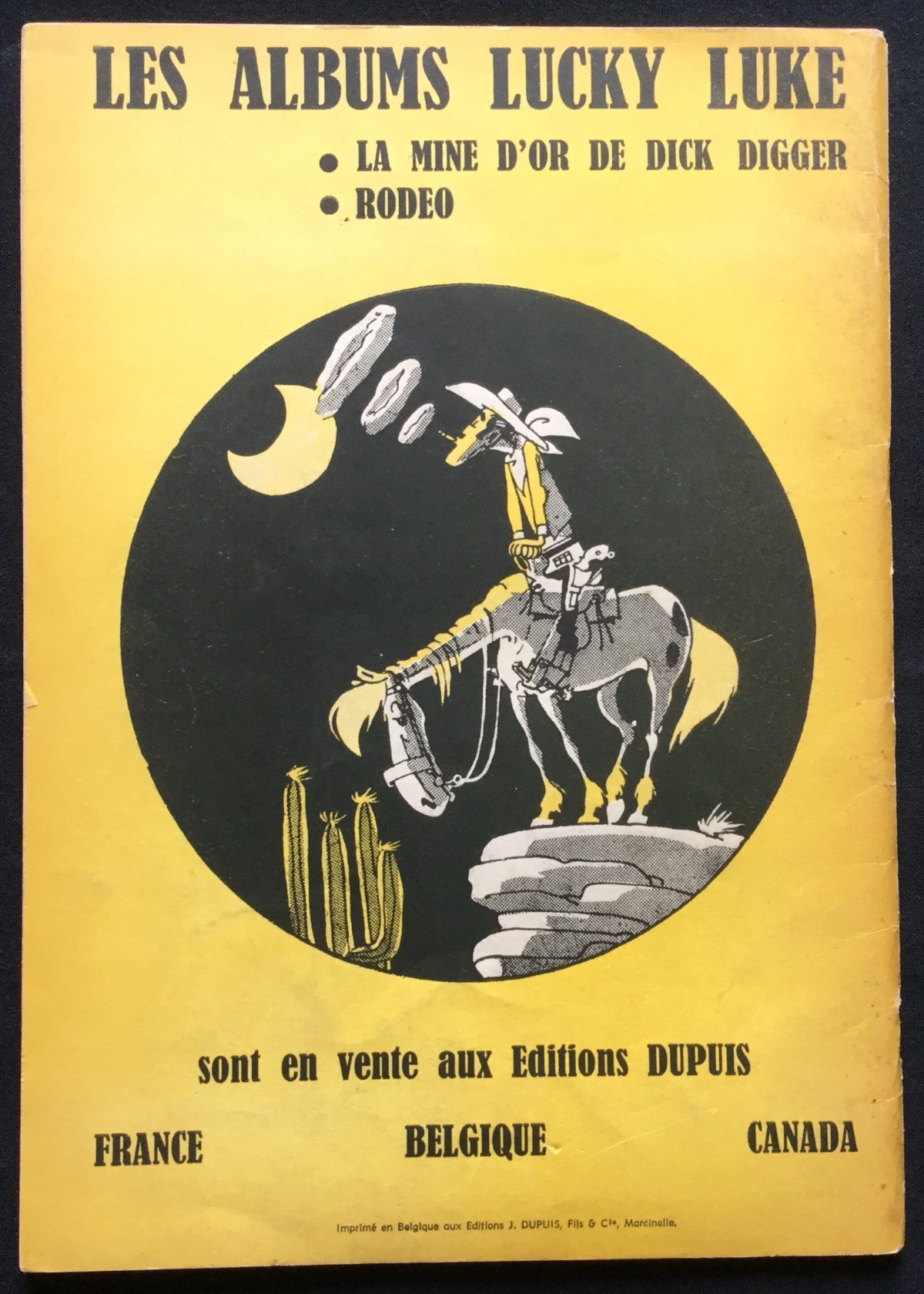 Morris - Lucky Luke N° 3 "Arizona" (1954) - Amazonie BD Librairie BD à ...