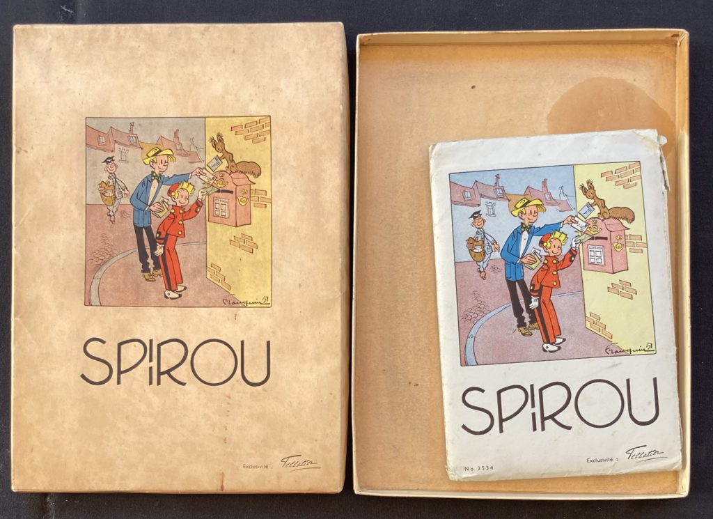Franquin - Spirou - Boite de papiers à lettres "Pelletier" (1951) - Amazonie BD Librairie BD à Paris