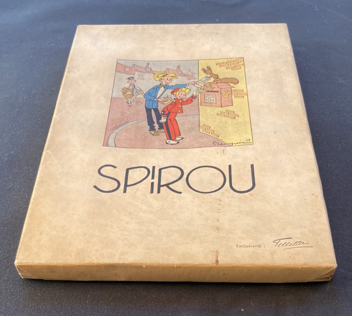 Franquin - Spirou - Boite de papiers à lettres "Pelletier" (1951) - Amazonie BD Librairie BD à Paris