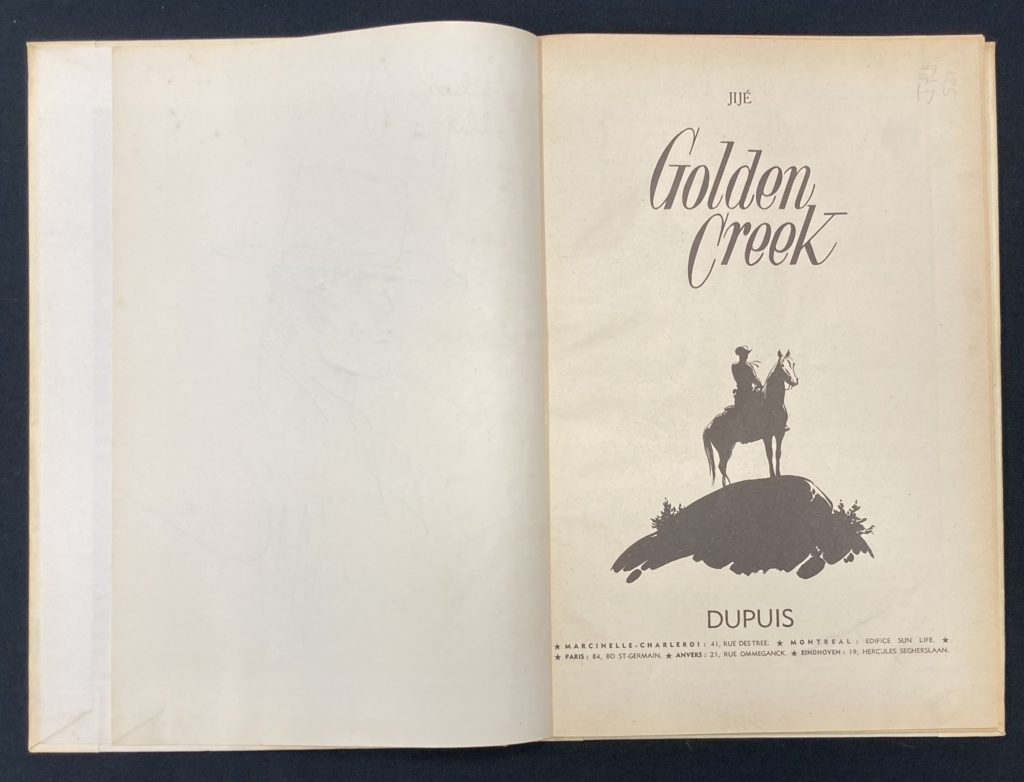 Jijé - Jerry Spring N° 1 "Golden Creek" Dédicacé (1955) - Amazonie BD ...