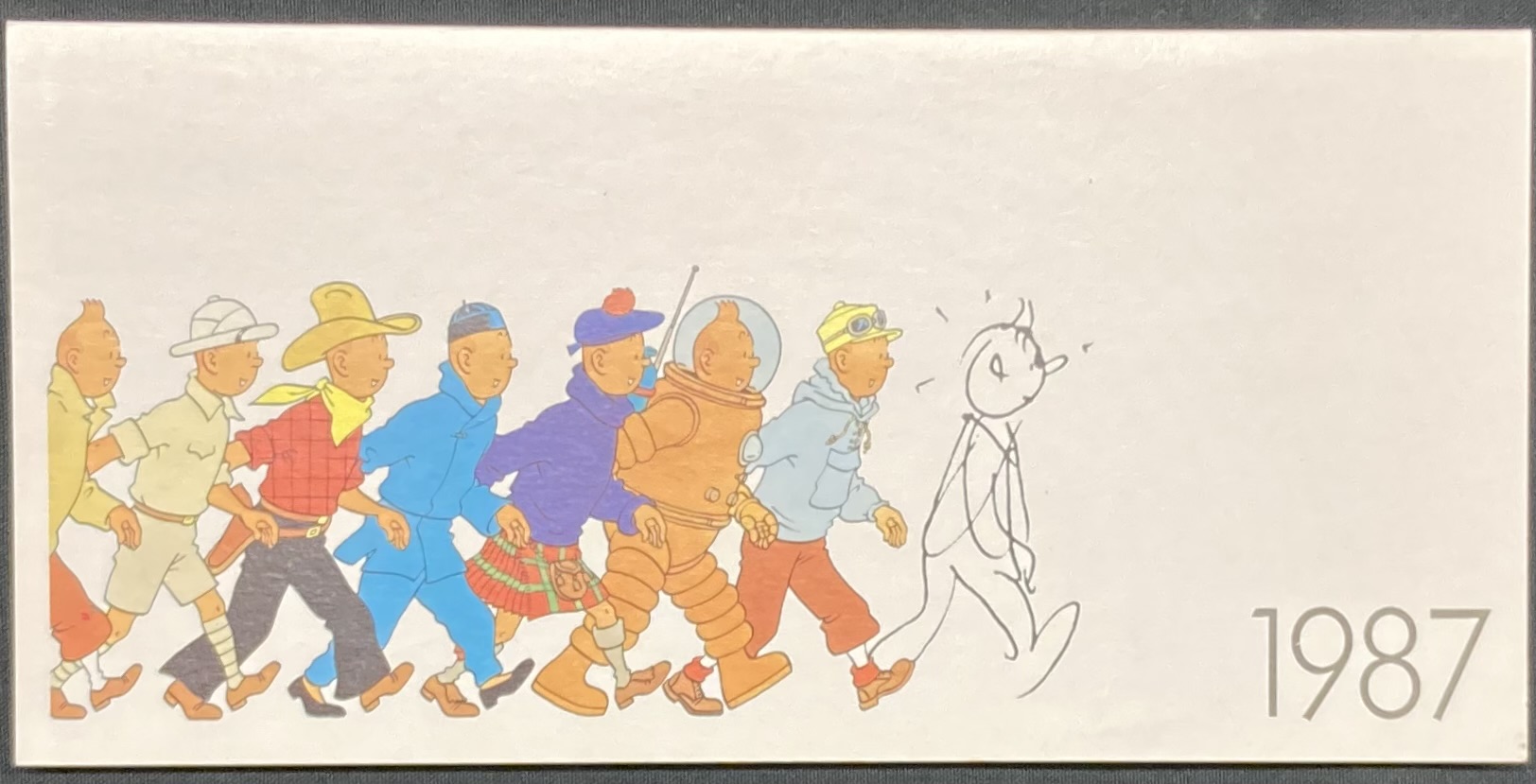 Hergé - Tintin / Carte de voeux Casterman (1987) - Amazonie BD ...