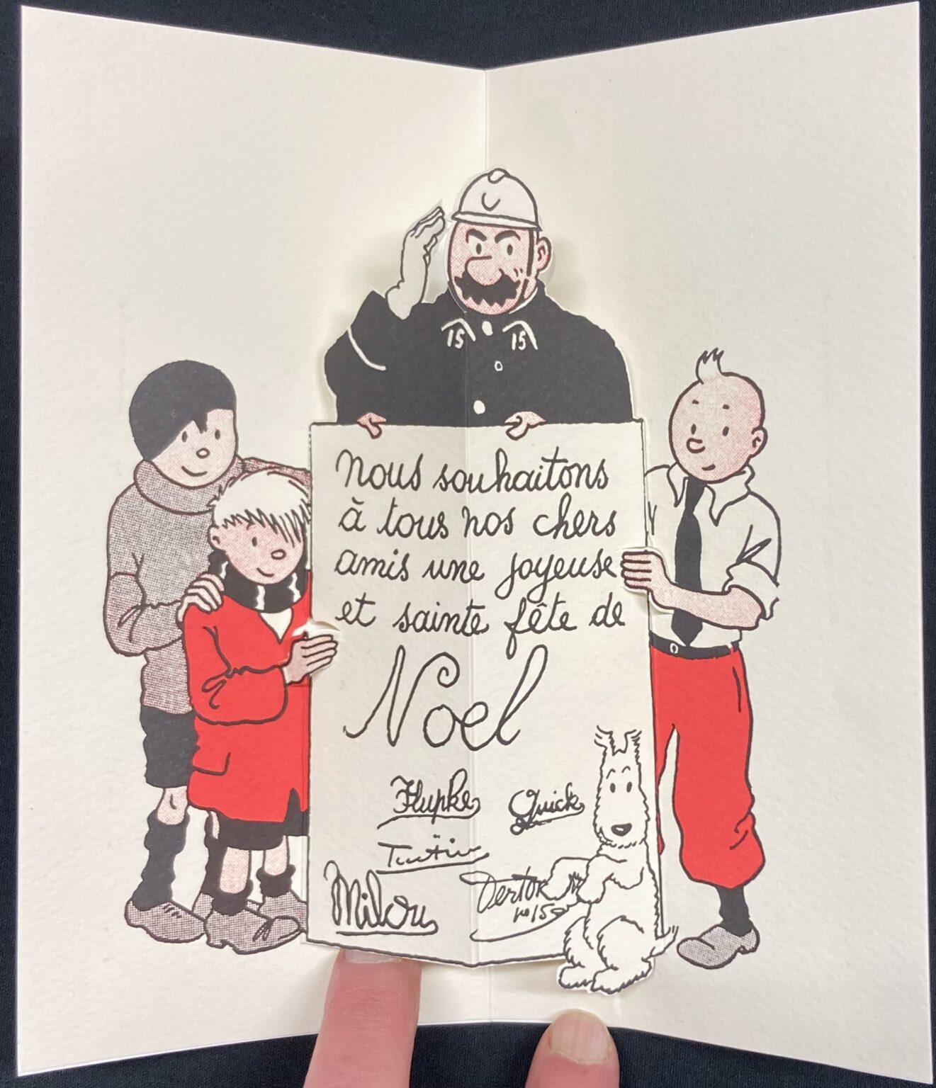 Hergé - Tintin / Carte de voeux Tintin Pop-Hop (1997) - Amazonie BD ...